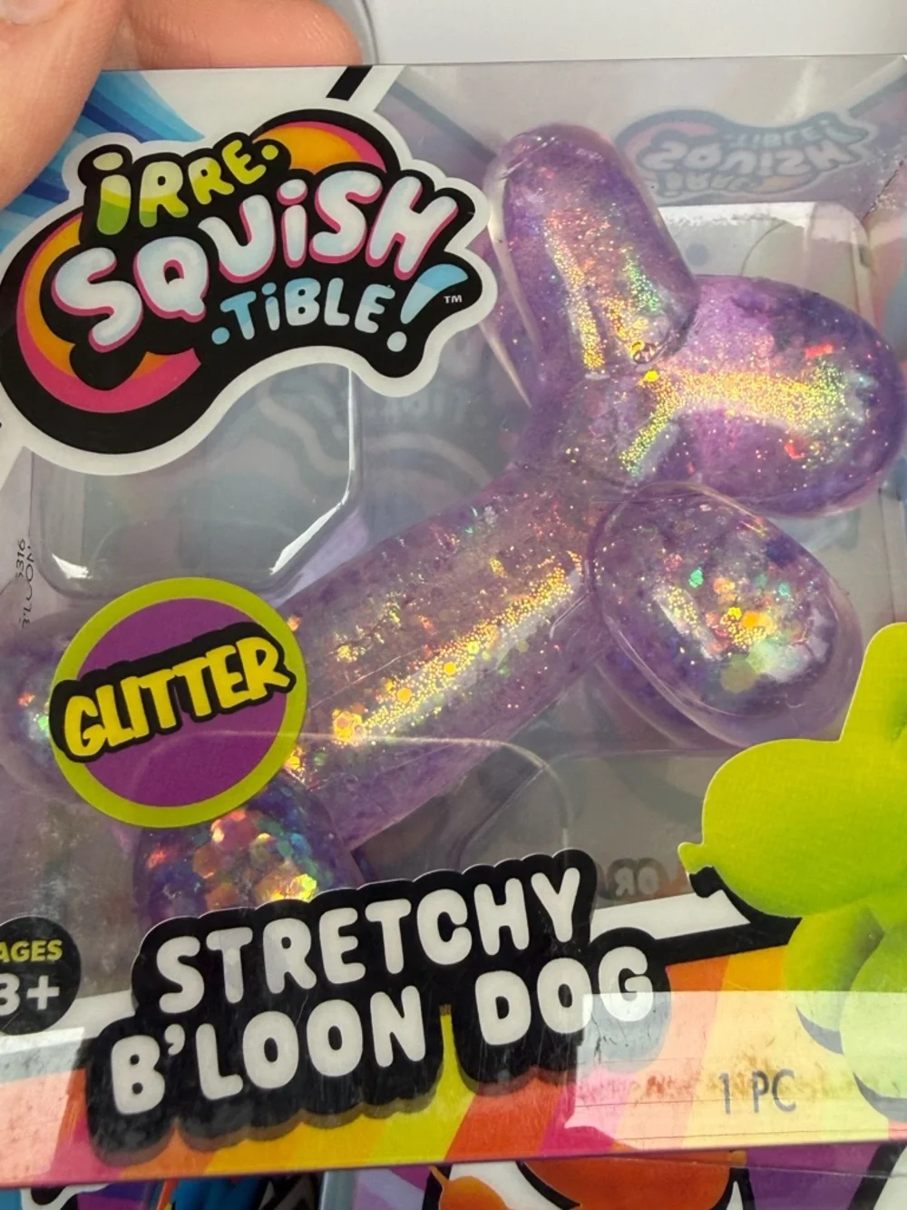 Irre squish tible | Toys | Squishy Gel Confetti Balloon Dog Sensory ...